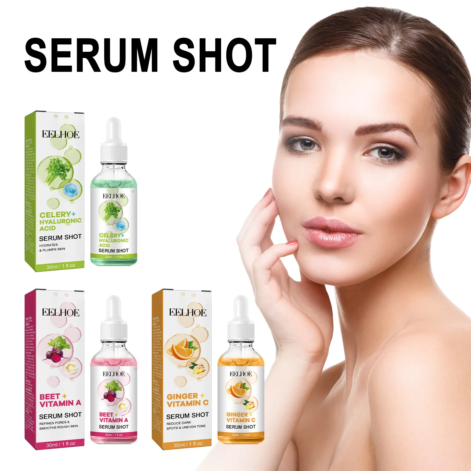 Beet&vitamin A Serum Shot Reduce Pigmentation Fine Lines Shrink Pores ...