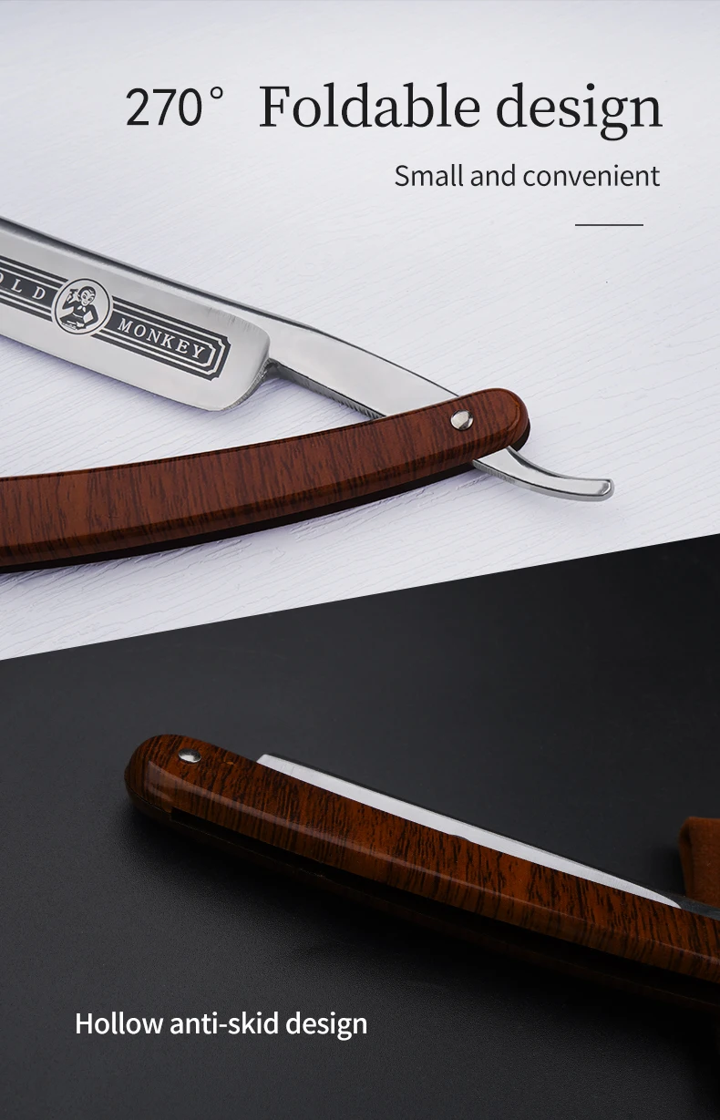 Old-fashioned Folding Razors To Trim Sideburns Eyebrows And Beard A Men ...