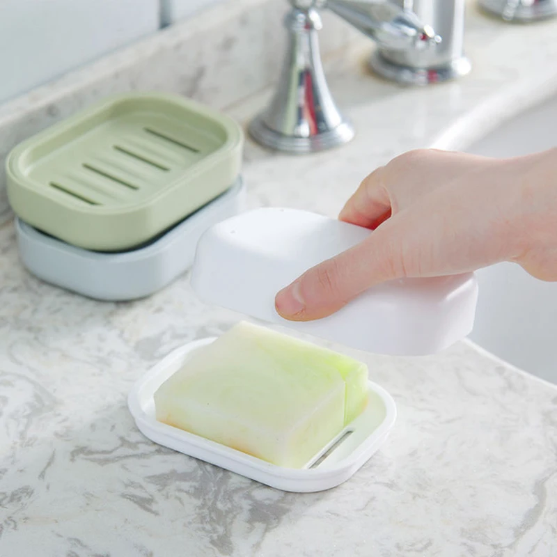 Simple Generous Soap Case Soap Dispenser Plate Case Solid Color Plastic ...