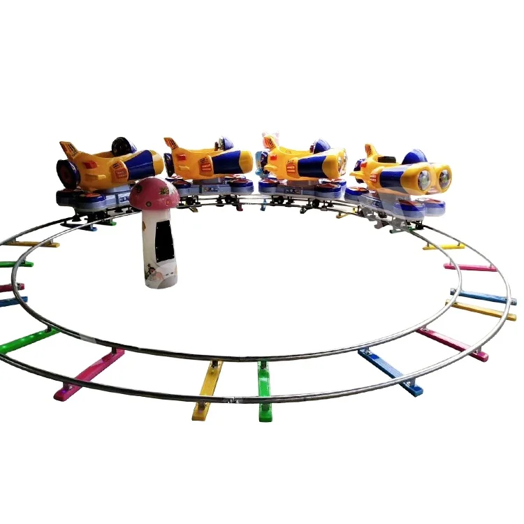 New Kids Small Electric Train Amusement Park Ride Mini Track Train ...