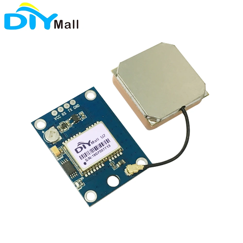 Diymall Gps Module Active Antenna G7020-kt Chip With Flash Ttl Level 38400bps For Ar-duino ...