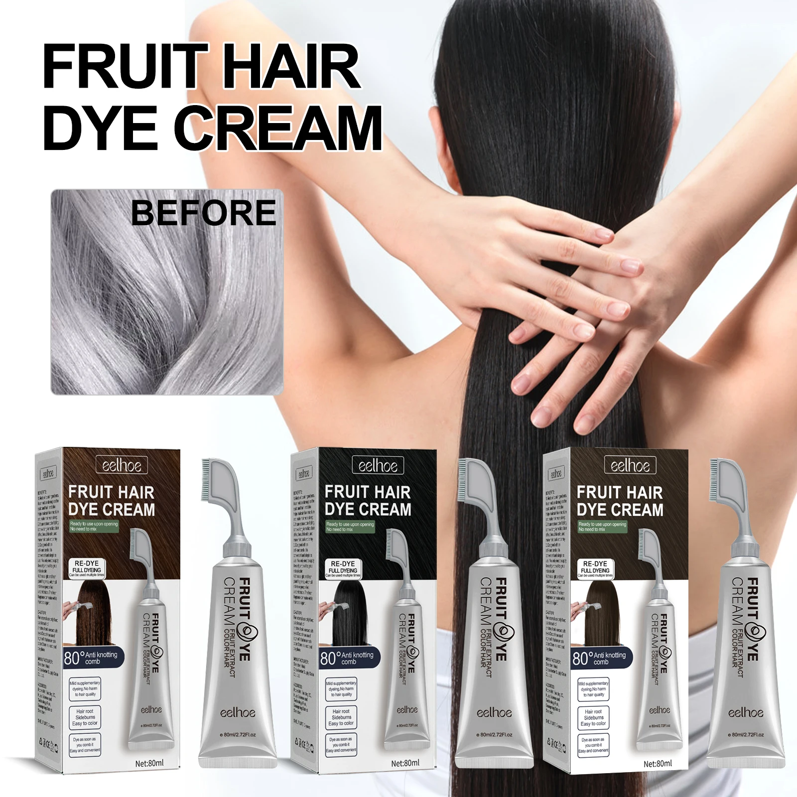 Private Label Available - Popular Fruit Hair Dye Cream