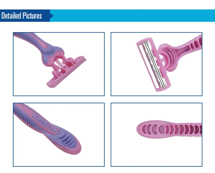 Pearl Max Razor Set Women Custom Stainless Steel Triple Blade System ...