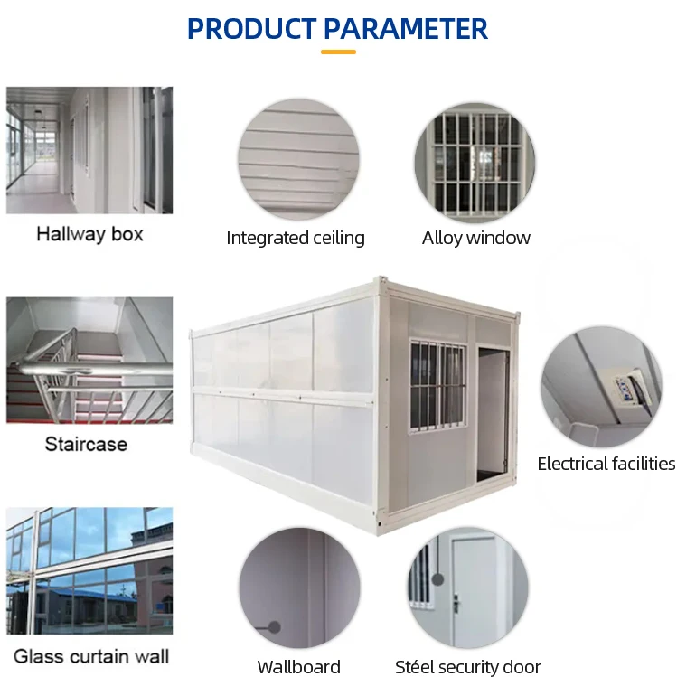 Home Office Room Foldout 20ft Prefab Houses Foldable 3 Rooms Mobile ...