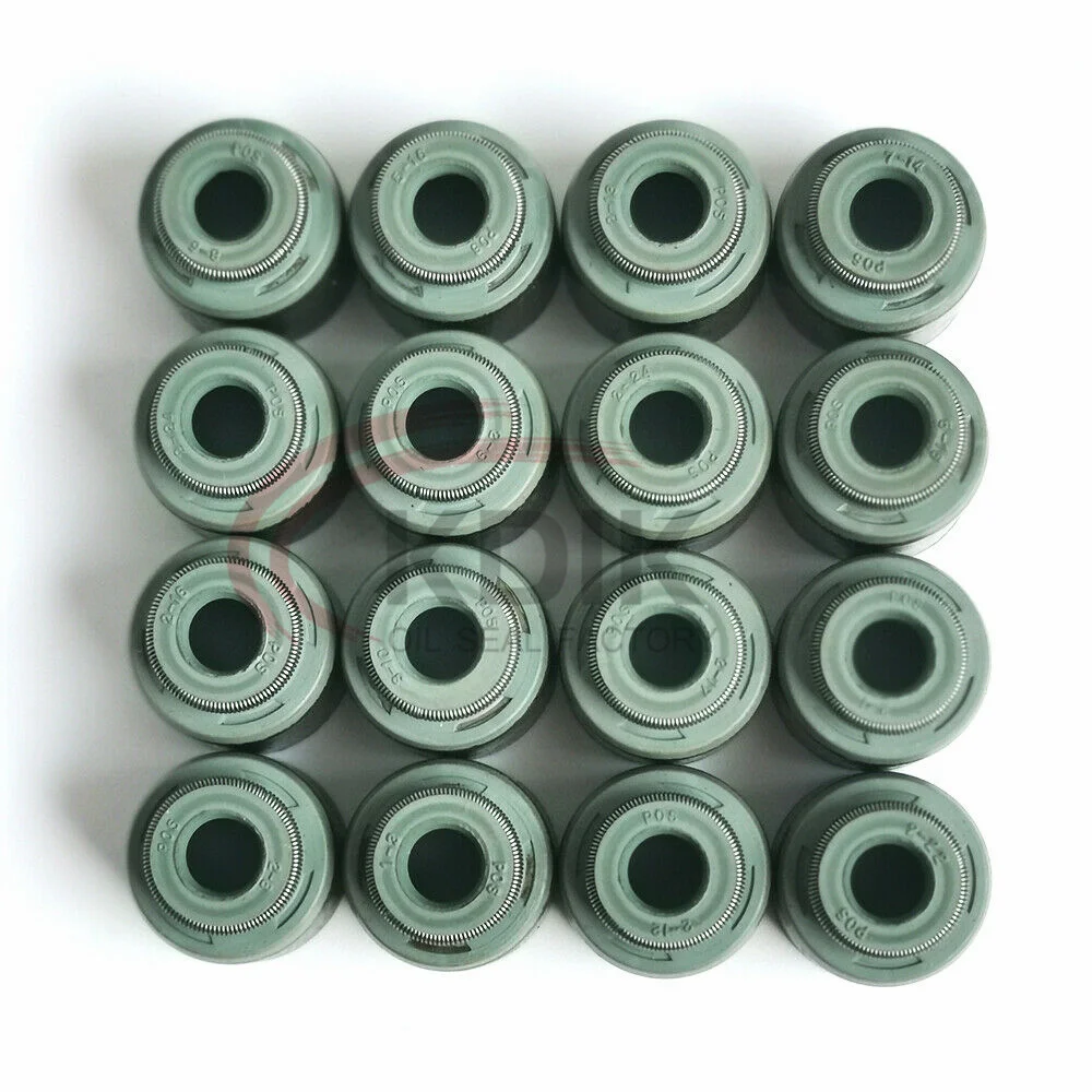 16pcs Valve Stem Seal Kit For Hyundai Kia - Nbr Oil Seal - Oem