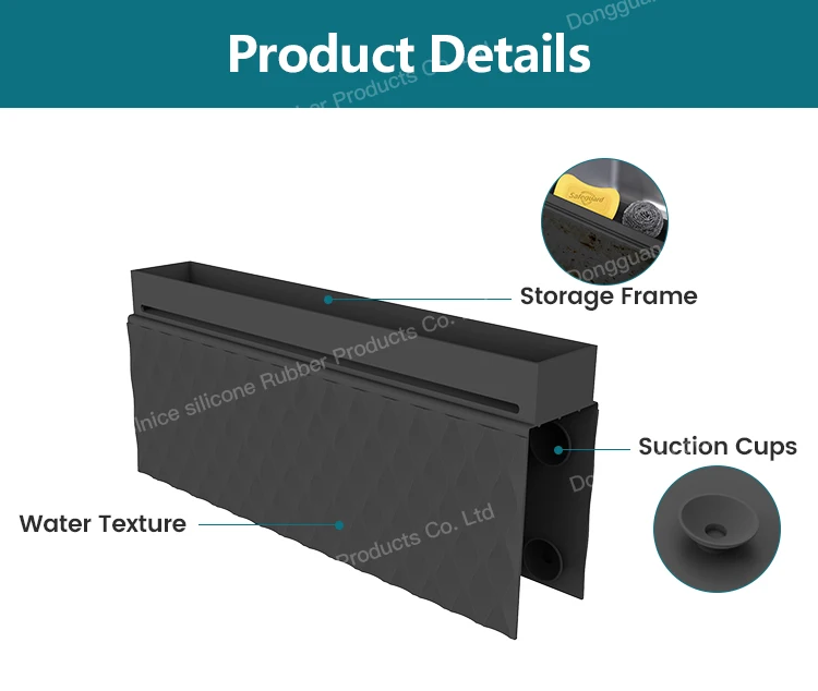 Adjustable Kitchen Sink Dish Drying Mat Soft Silicone Sink Protector ...