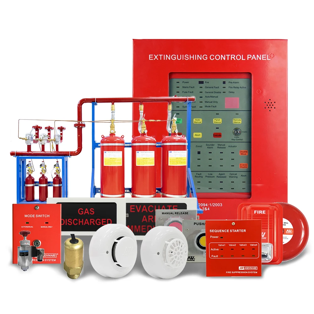 Automatic Control Hfc227ea Fire Suppression System FM200 Fire ...
