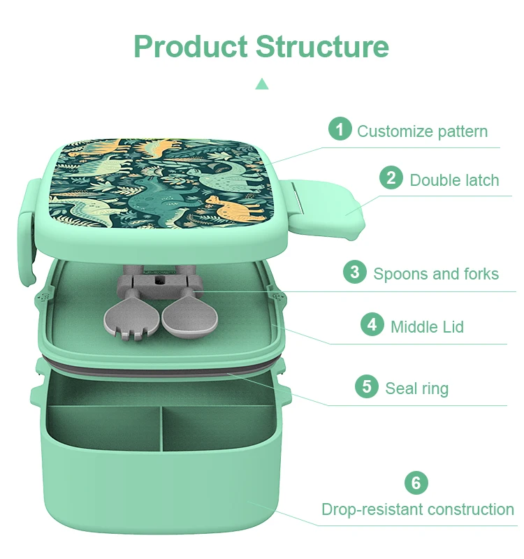 2023 New Trend Back To School Bento Box Promotional Simple 3 ...