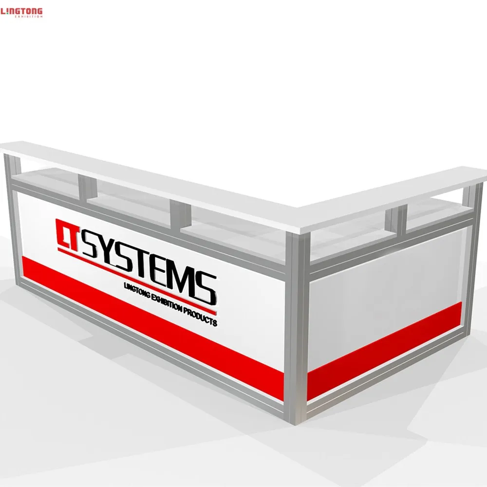 Aluminium frame showroom counter designs for exhibition stand use and ...