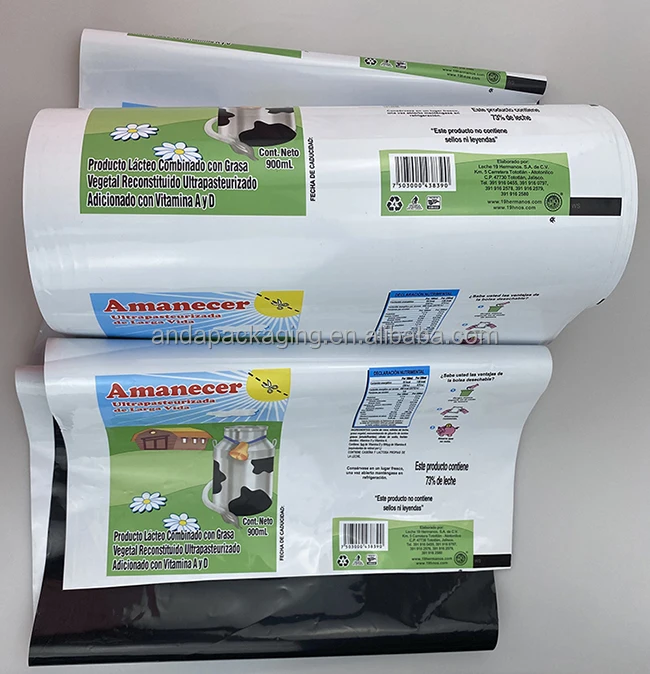Fresh Liquid Milk Yoghurt Packaging Film UHT Milk Material