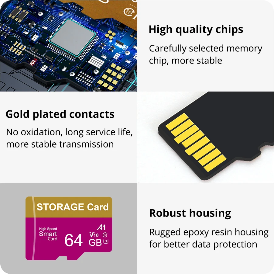 High Speed Good Quality Memory Card 128GB for Phone Camera 128GB for TF ...