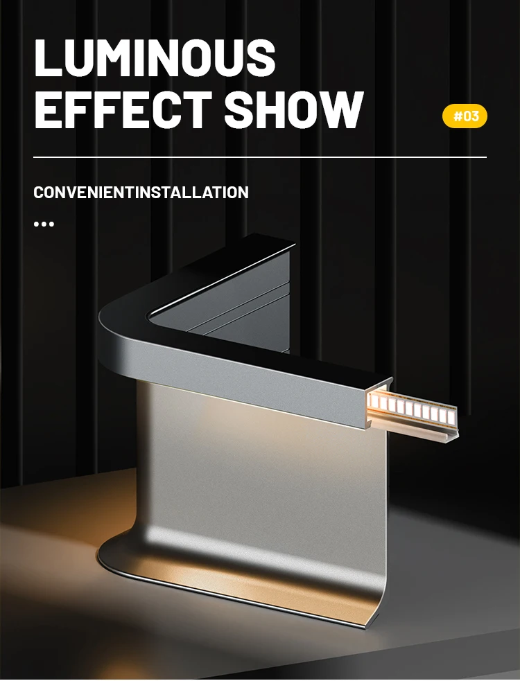 Hot Selling Aluminum Alloy Light Bar Strip LED Skirting