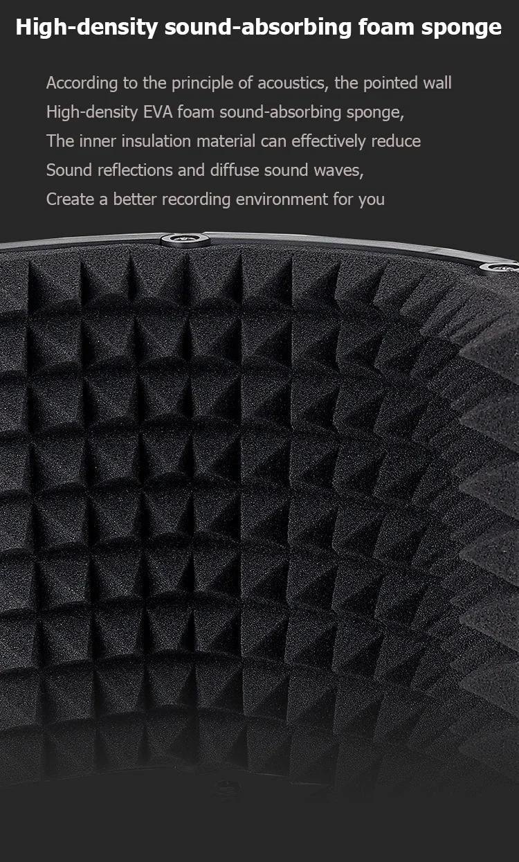 GAZ-300P Portable Vocal Booth & Reflection Filter - Soundproof Acoustic ...