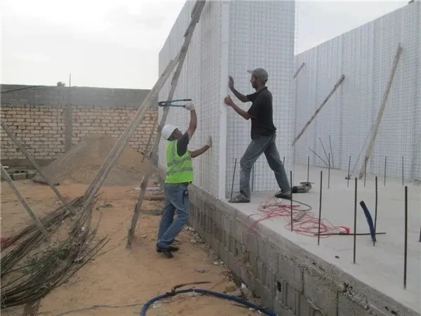 3D Styrofoam EPS Foam Wire Mesh Wall Panel - Lightweight, Fire ...