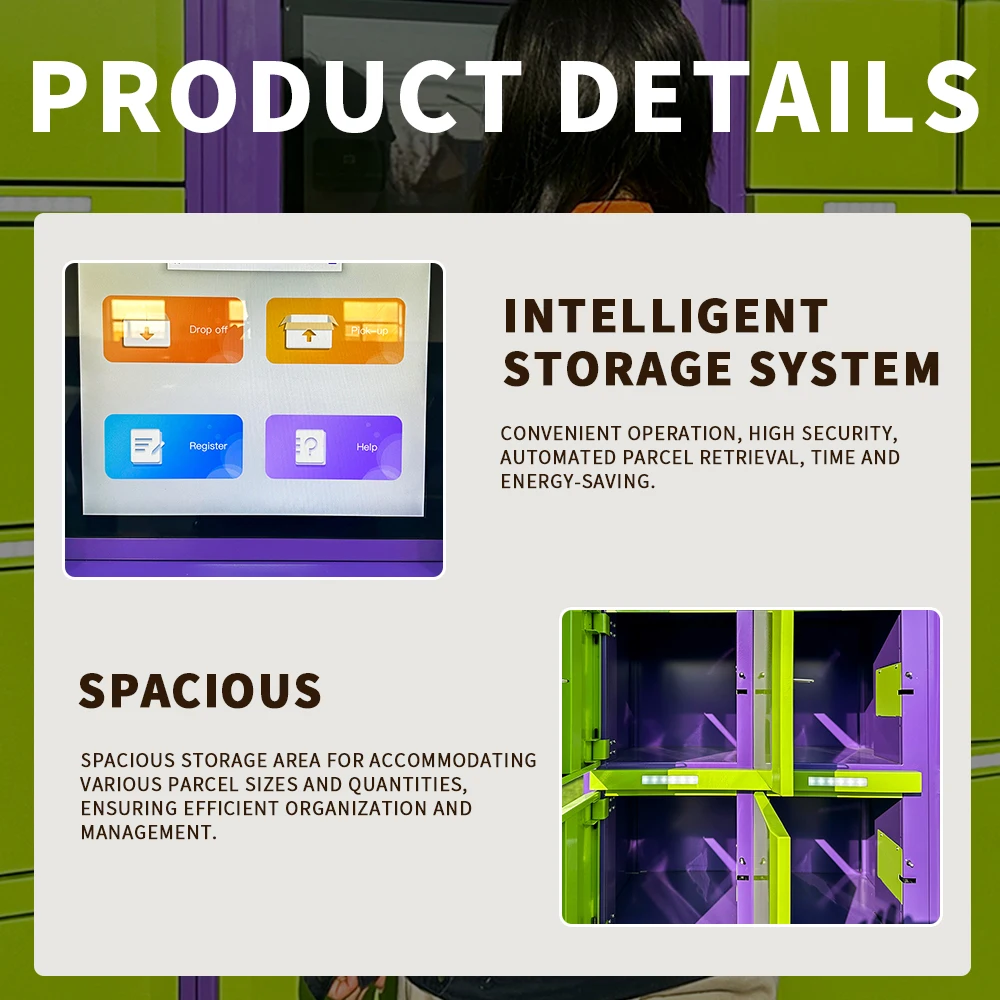 Smiletech Intelligent Metal Steel Express Parcel Locker Outdoor ...