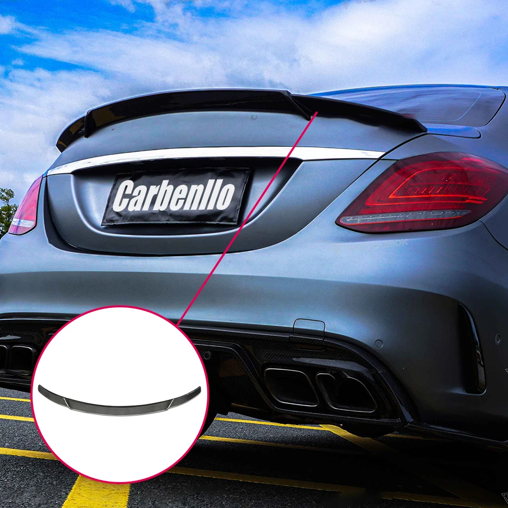 Car Body Kit Real Carbon fiber spoiler for Mercedes-Benz four-door AMG ...