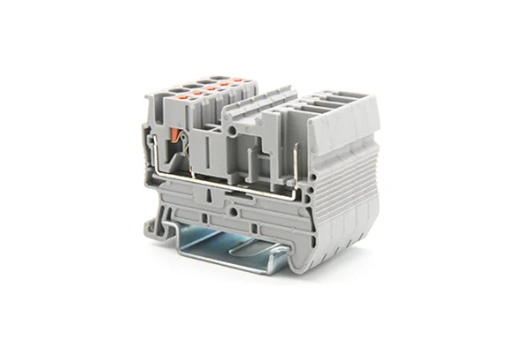 Fast Push Din Rail Mounted Terminal Block Wiring Connector