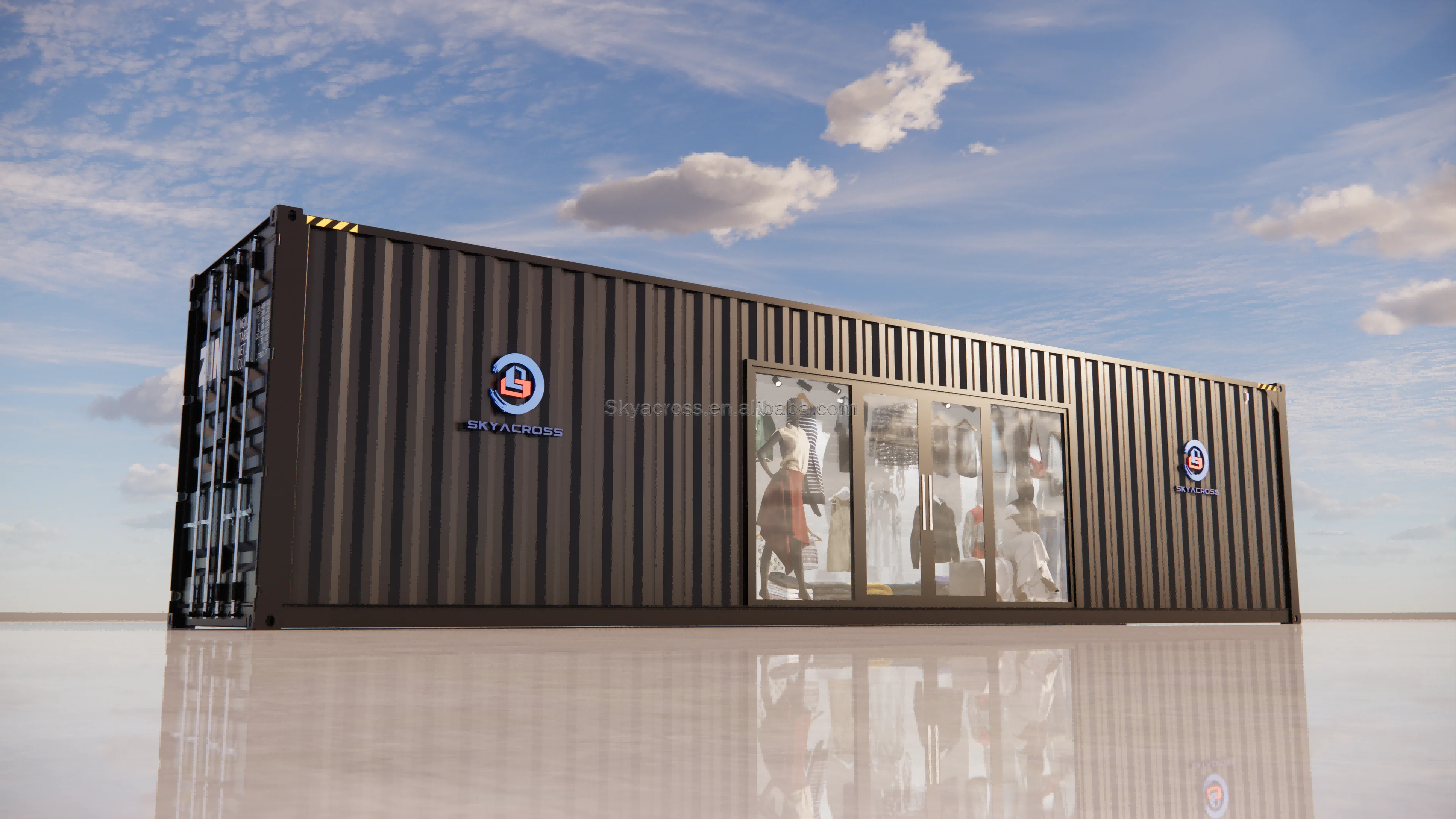 Portable Shipping Container Clothing Store - Pop-up Retail