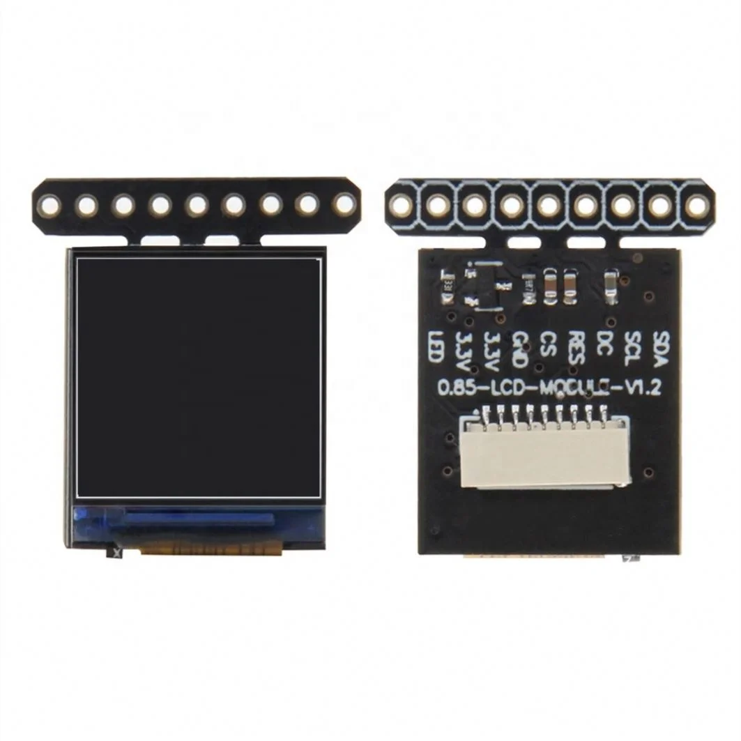 T-0.85 Inch Lcd Module Gc9107 Full Color Display Ips Tft 128*128 Screen ...
