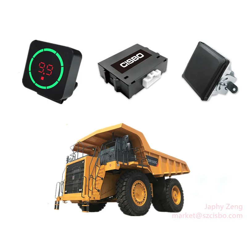 Radial Proximity Sensor for Excavator - 10m Detection Range, Rear Blind ...