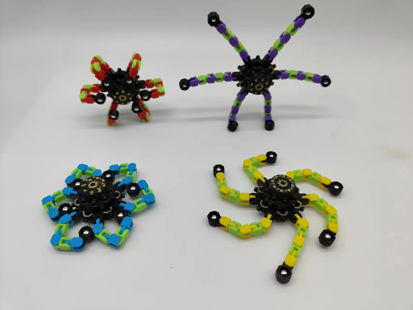 New Led Lights Transformable Chain Robot Toy Novelty Funny ...