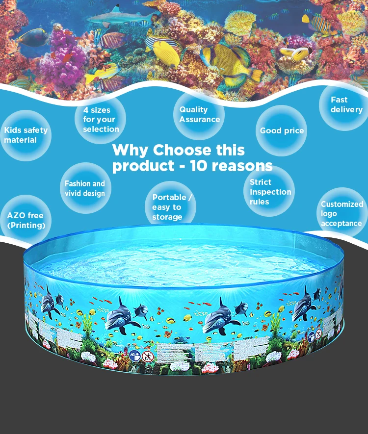 Infinity Sun Hard Plastic Swimming Pool High-strength Children Pvc ...