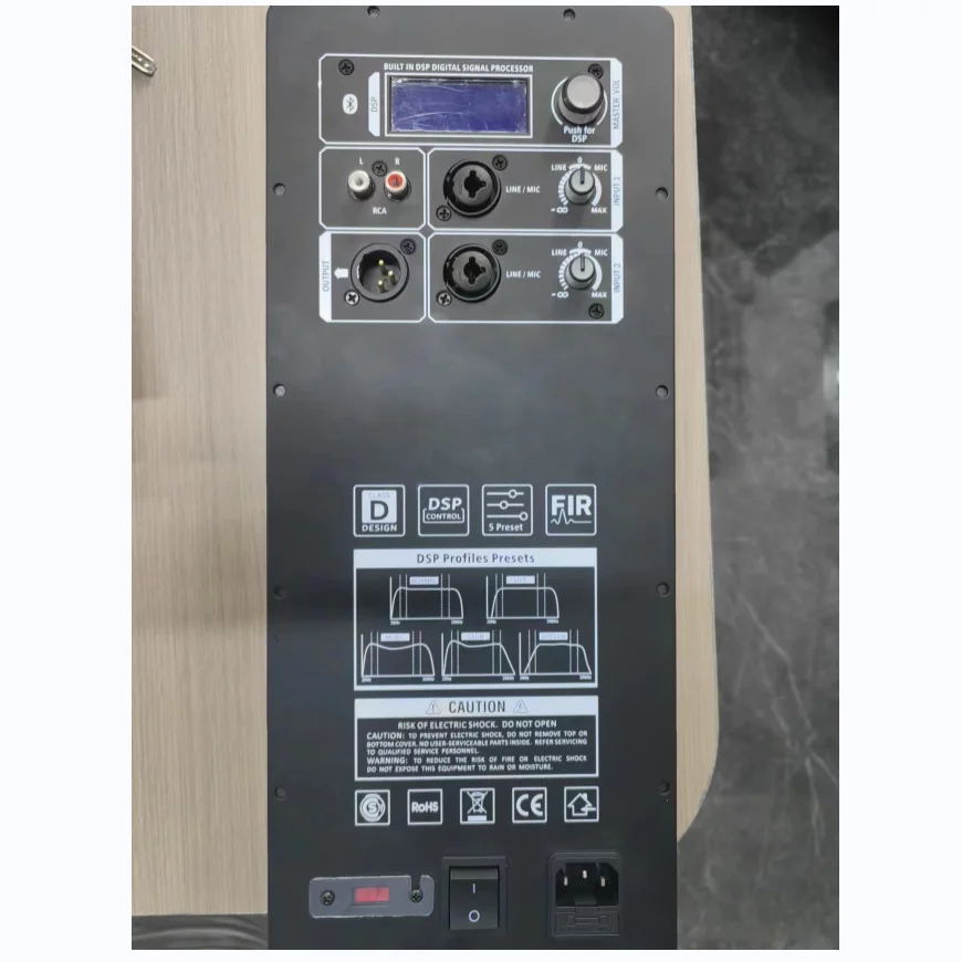 Full Frequency Subwoofer Line Array Speaker Professional 2 Way 400w Dsp Class D Switch Active ...