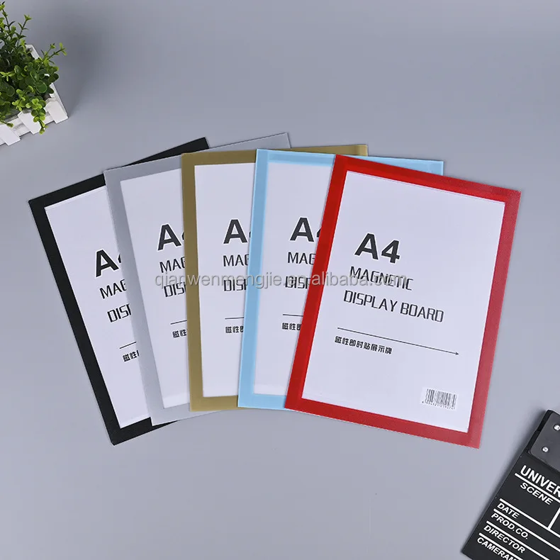 A3 A4 Photo Frame Modern Picture Frame Magnetic Plastic Magnetic Frame Painting Certificate ...