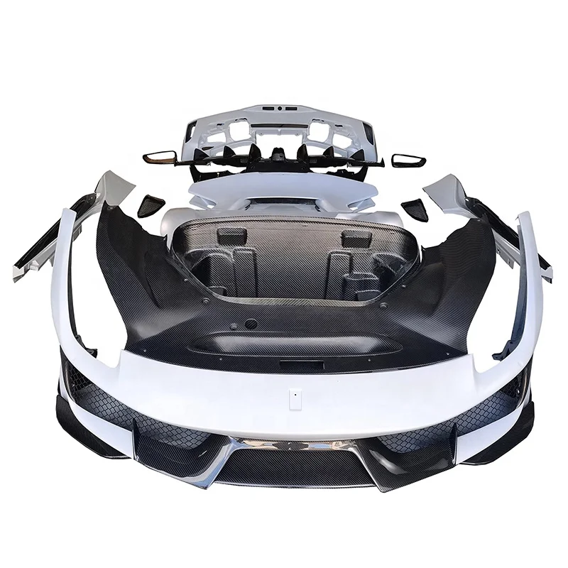 SPC 488 Pista Body Kit for Ferrari 488 GTB Dry Carbon Fiber Pista Body ...