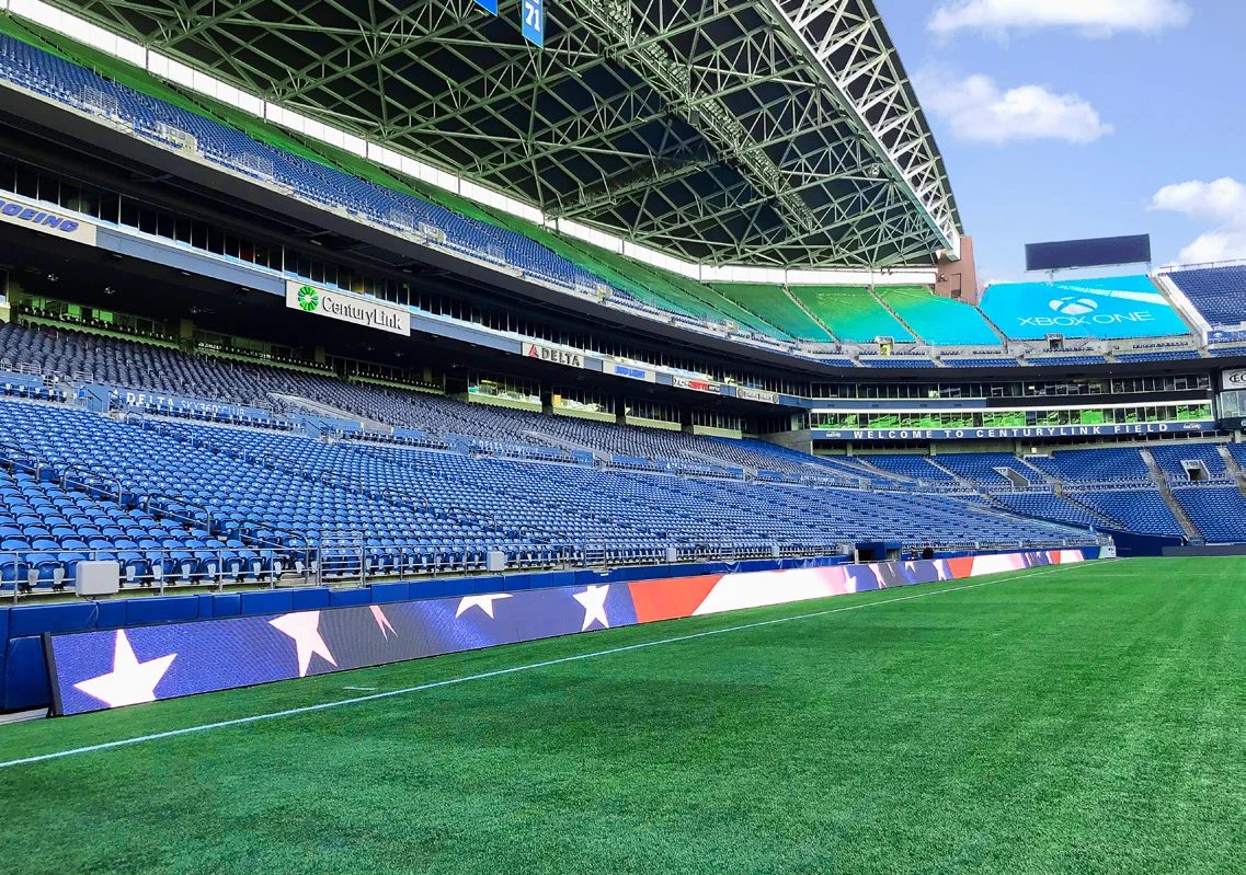 2023 Soccer Stadium Perimeter LED Screen Display Solutions