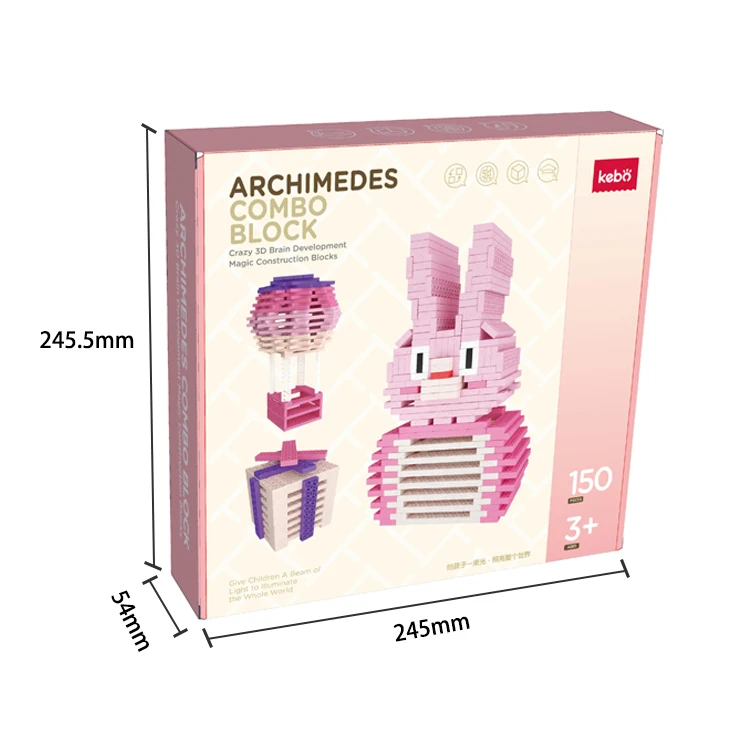 Hot Selling Archimedes Plastic Building Blocks Toy Bamboo Creative ...