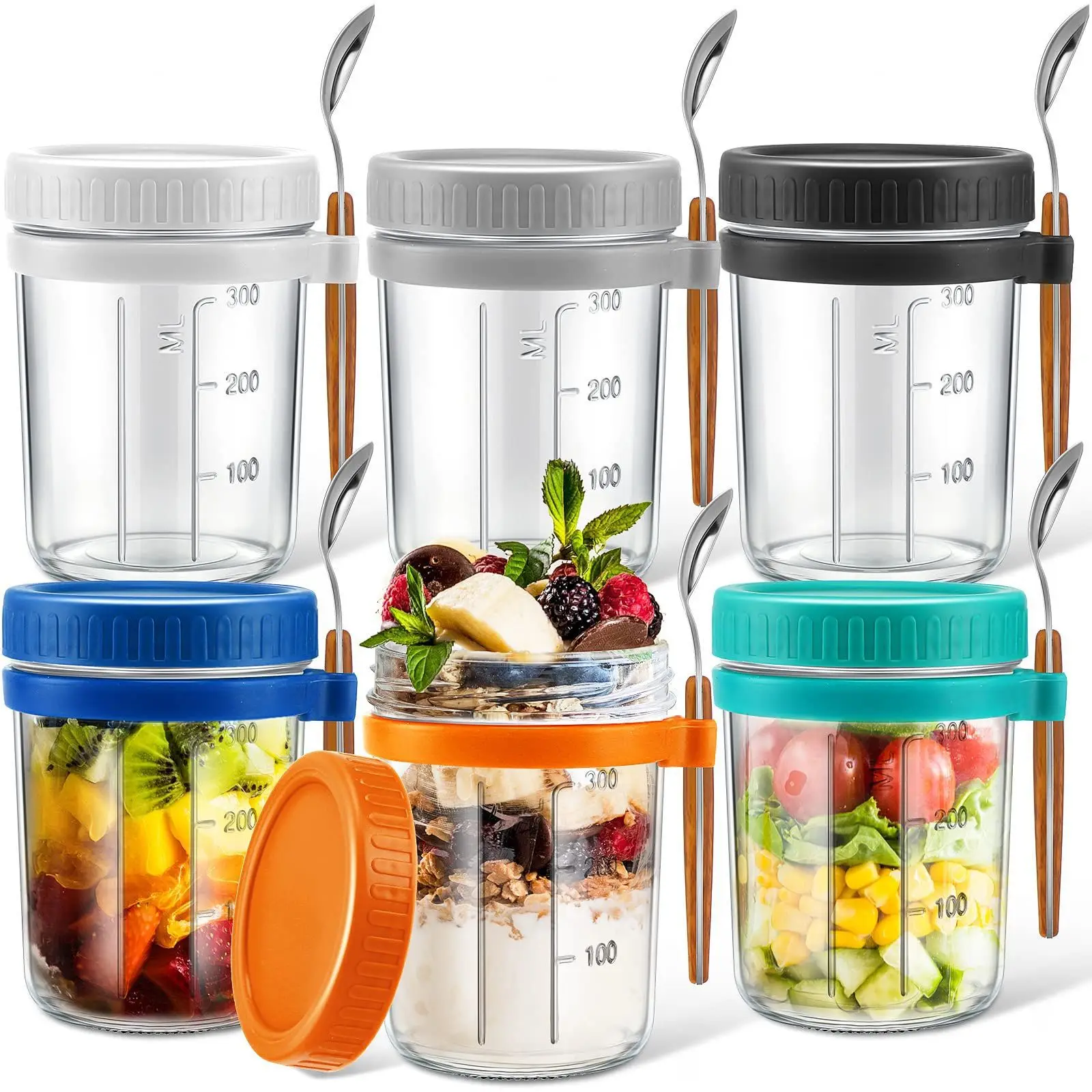 Empty Oatmeal Container Breakfast Cereal Cup Overnight Oats Mason Jars ...