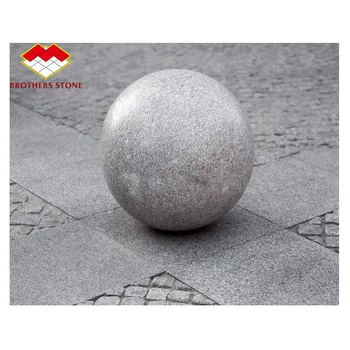 Wholesale White Granite Rotating Ballmarble Balls Marble Outdoor Water ...