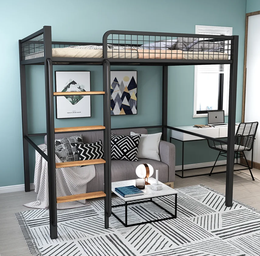 Adult Loft Bed School Home Hotel Use Bunk Bed Double Bedroom Modern ...