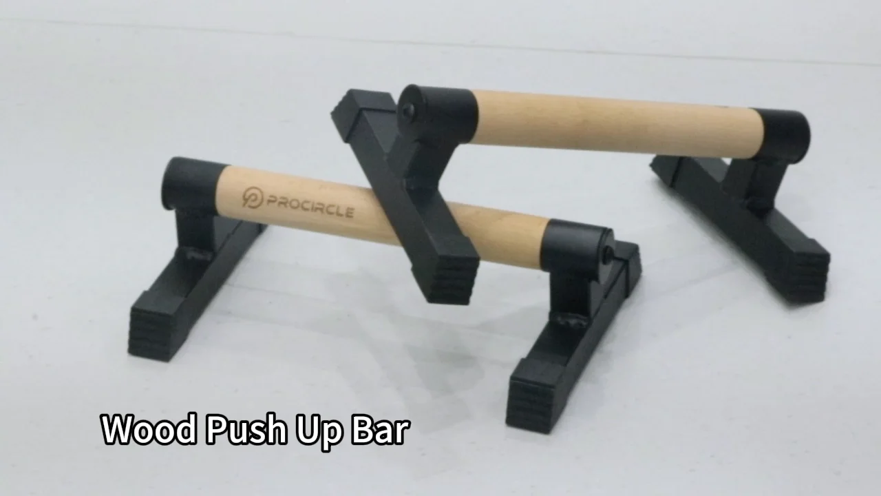 Wp8003 Push-up Stand Wood Pushup Bars Wooden Parallettes Push Up Handle ...