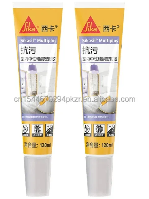 Sikasil Multi Plus 300ml White Stain Mildew Seal Neutral Silicone ...