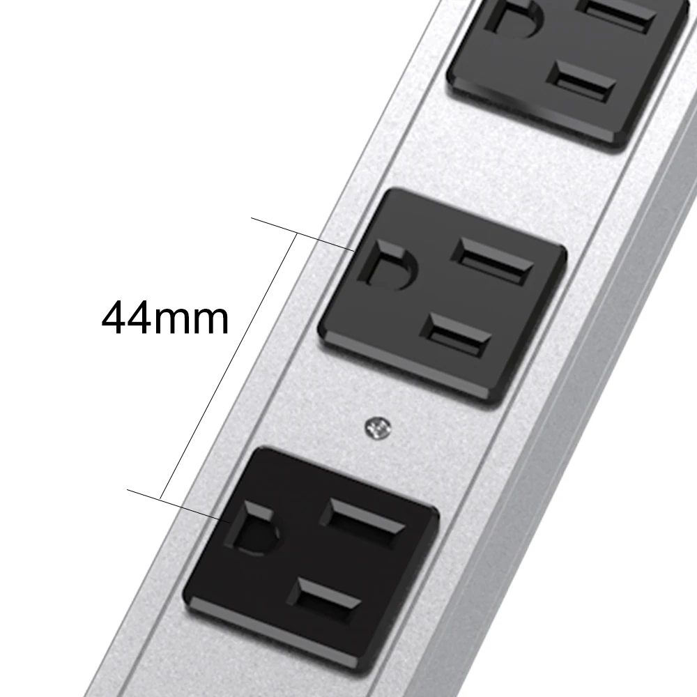 Cc039 Aluminum Series Distance 44mm Sjt Cord Multi-outlet Power ...
