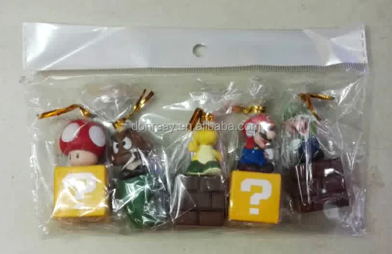 5 Style Mario Plastics Model Ornaments For Car Decoration - Buy Anime ...