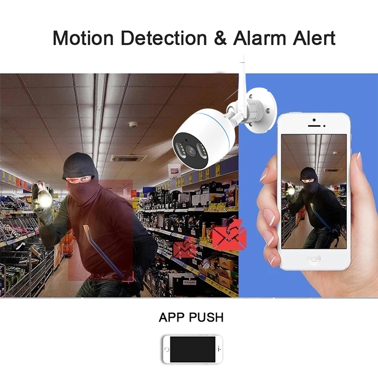 Hot Sale Hd Smart Wireless Camera Ai Human Detection Audio Infrared Two-way Voice Ip65 ...