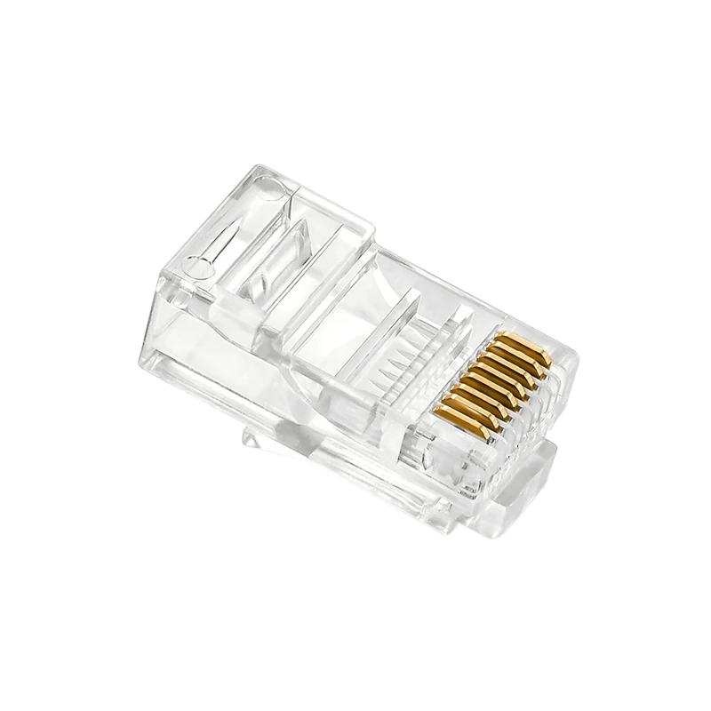 Ethernet Rj45 Connectors Male Cat 6 Network Modular 8p8c Pass Through Cat6 Cat5e Rj45 Plug - Buy ...
