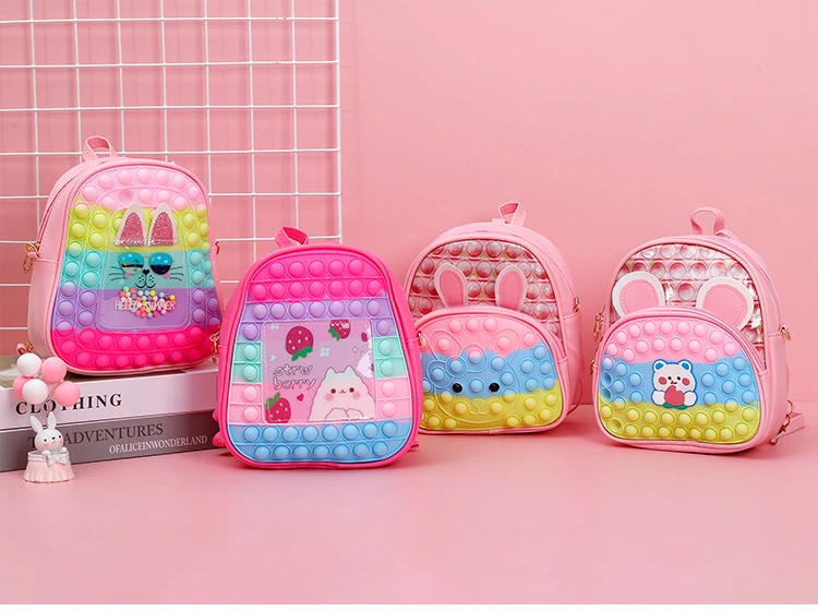 Silicone Backpack - Pop It School Supplies for Back to School