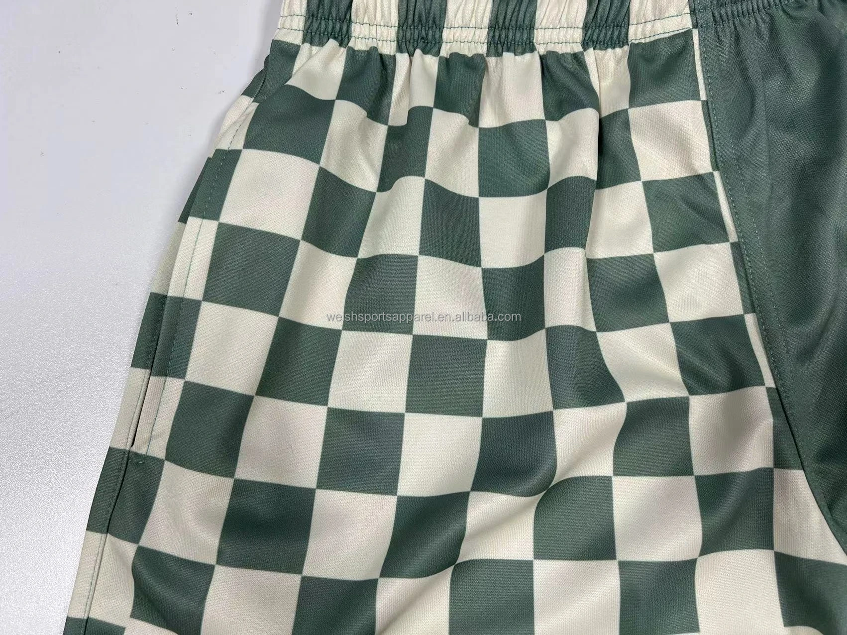 Custom Logo Wholesale Ready Made Plain White Rugby Shorts