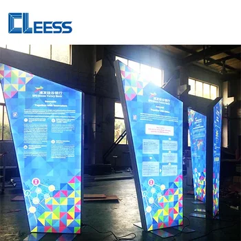 Exhibit Booth Backdrop Convention Display Stands Customized Shape ...