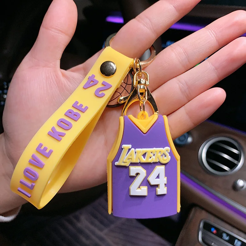 Diy Cartoon Basketball Jersey Keychain For Boy Backpack Car Key Chain ...
