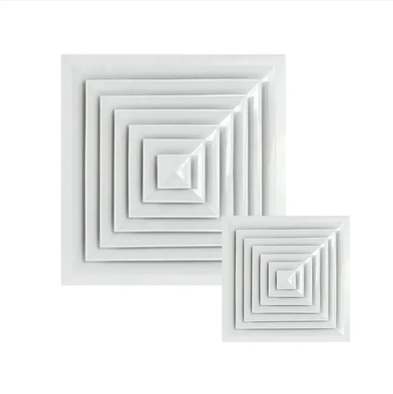 Air conditioning 4 way air flow louver face diffuser high quality ceiling vents diffusers ...