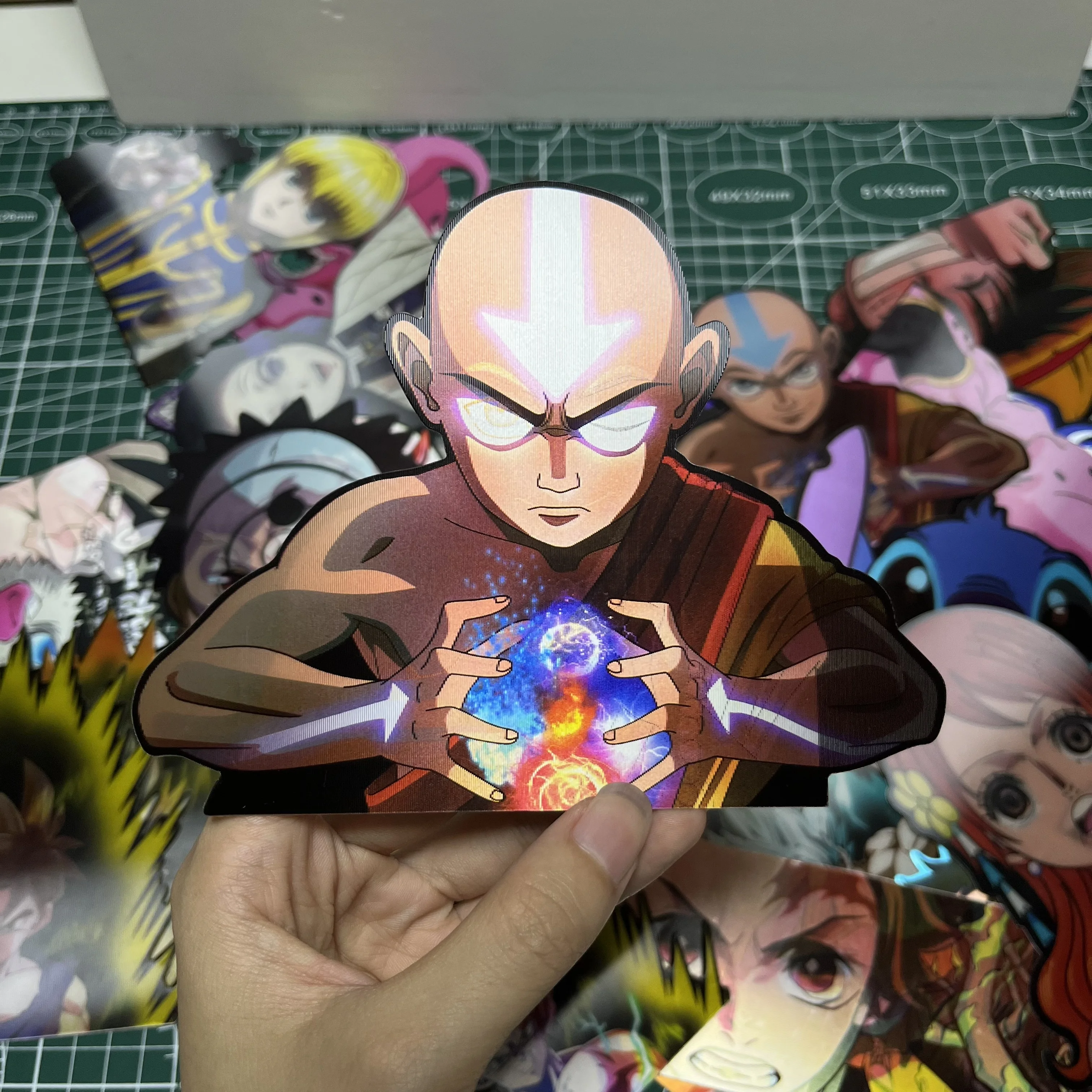 Aang Sticker Anime Airbender Motion Stickers Waterproof Decals For Cars ...