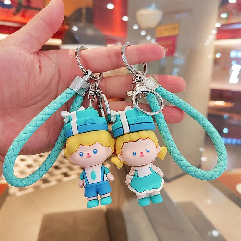 Custom 3d Blue Cartoon Pvc Keytag Creative Boy Toy For Car Accessories And Friends Gift Offset ...