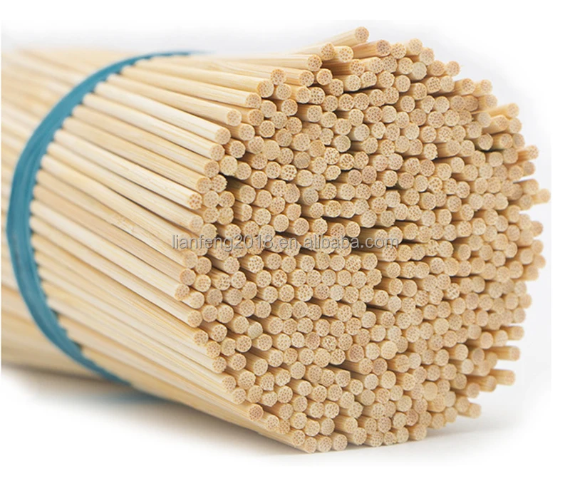 Biodegradable Round 50cm Barbecue Bamboo Stick Skewers 40cm - Buy 50cm ...