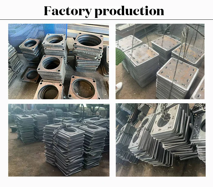 Q235 Concrete Pile Flange Steel End Plate For Concrete Pipe Pile - Buy ...