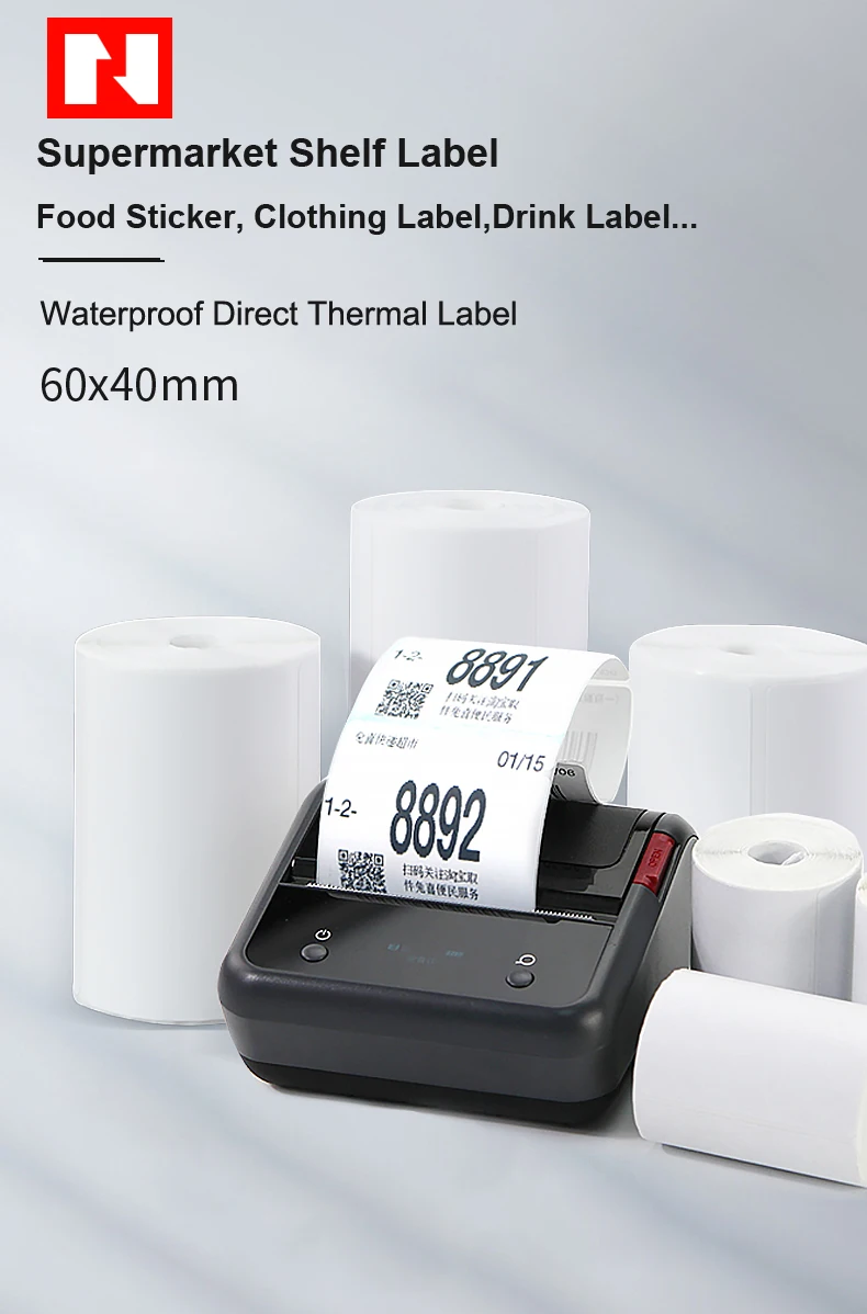4x6 Shipping Label A6 Thermal Sticker Paper Thermal Printer Label Paper ...